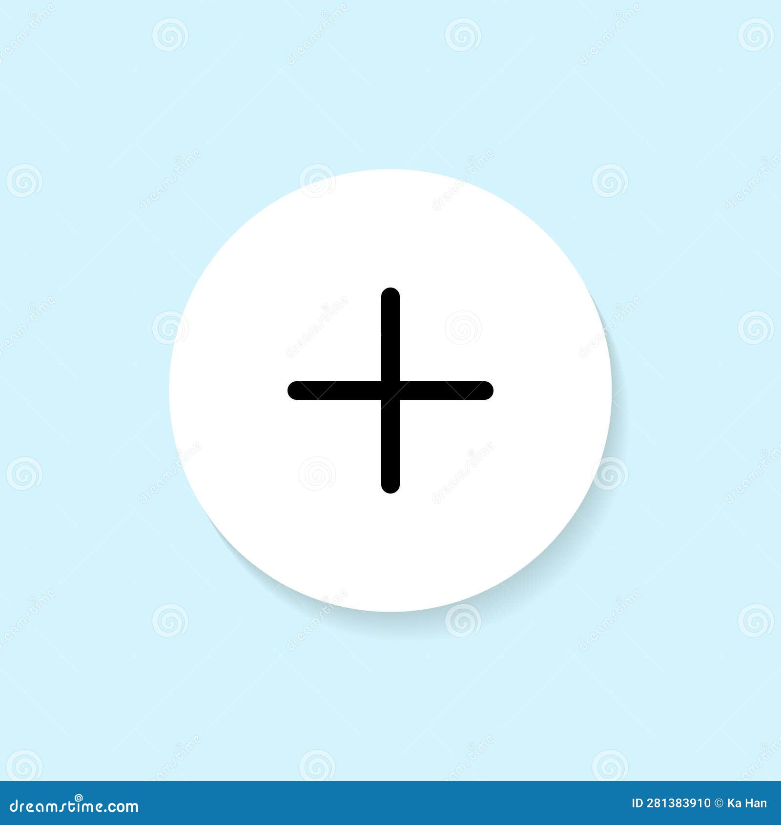 Add Button Icon Vector. Attach Content Symbol Concept Stock Vector ...