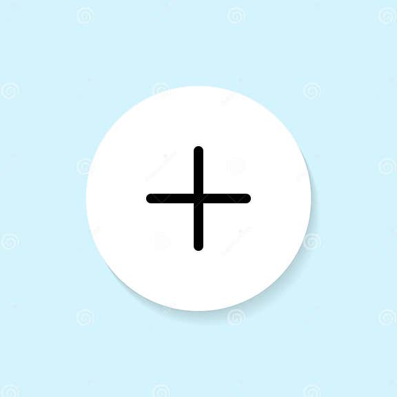 Add Button Icon Vector. Attach Content Symbol Concept Stock Vector ...