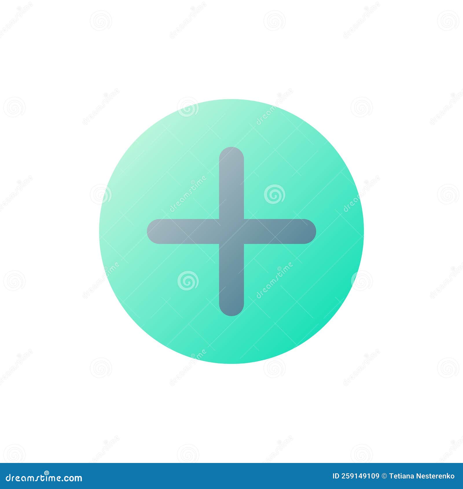 Add Button Pixel Perfect Flat Gradient Two-color Ui Icon Stock Vector ...