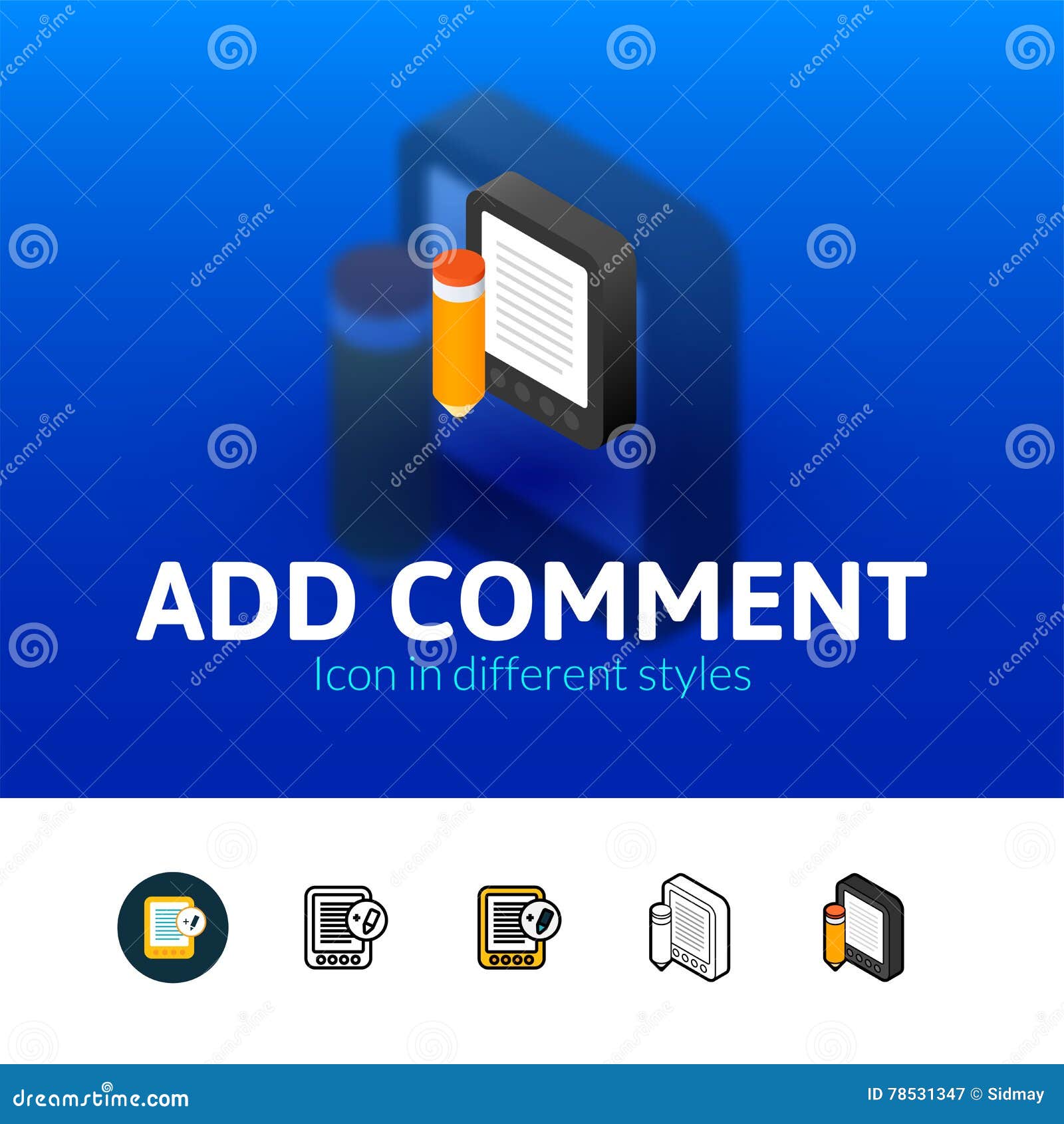 Add Comment Icon in Different Style Stock Vector - Illustration of ...