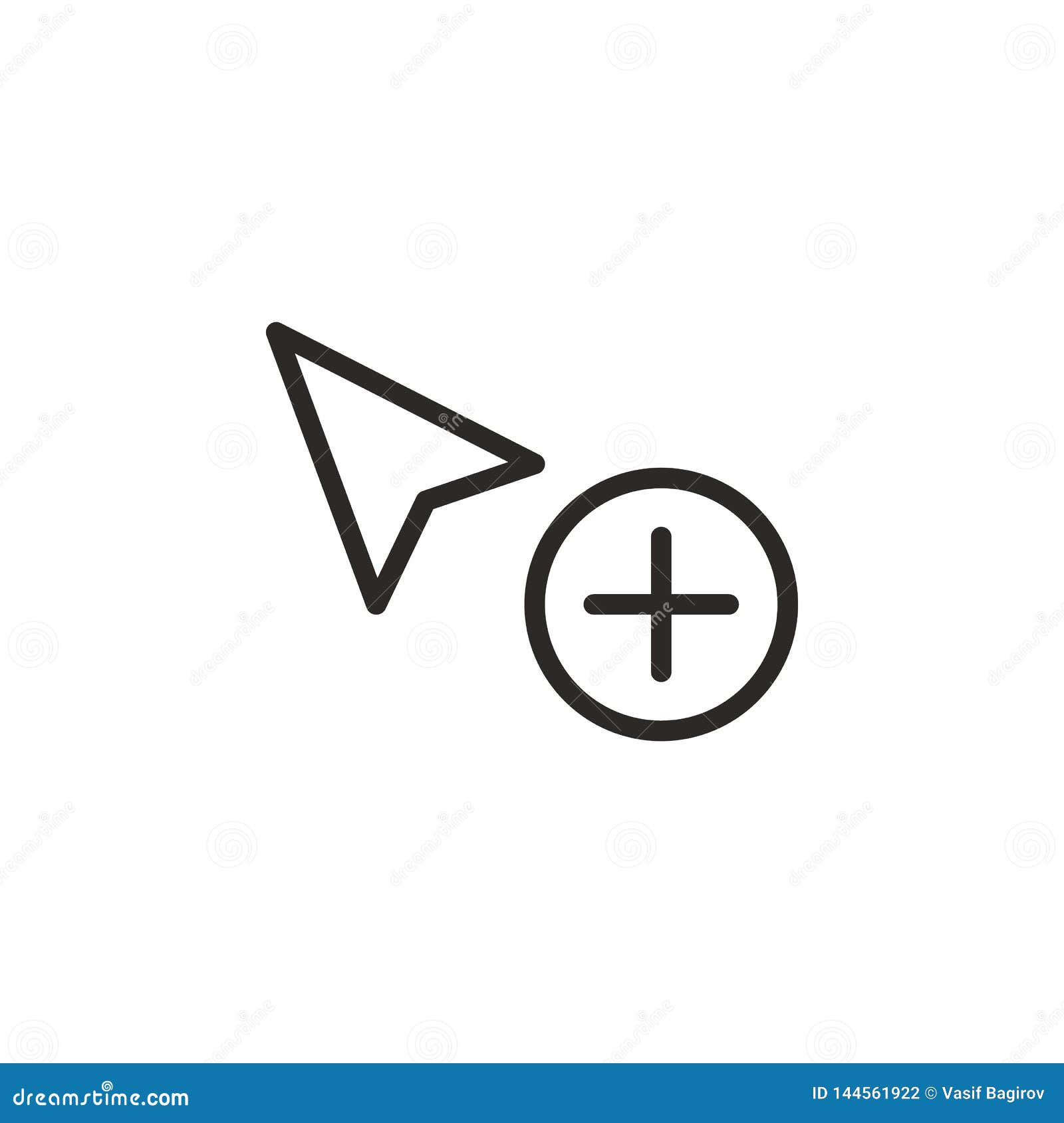 Add Copy Cursor Vector Icon Element Of Design Tool For Mobile Concept And Web Apps Vector
