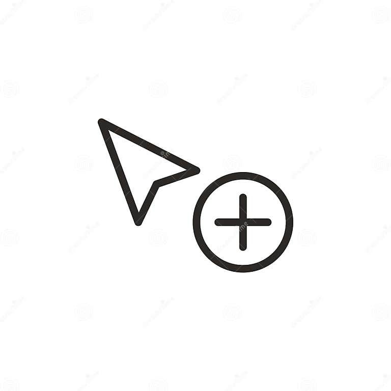 Add, Copy, Cursor Vector Icon. Element of Design Tool for Mobile ...