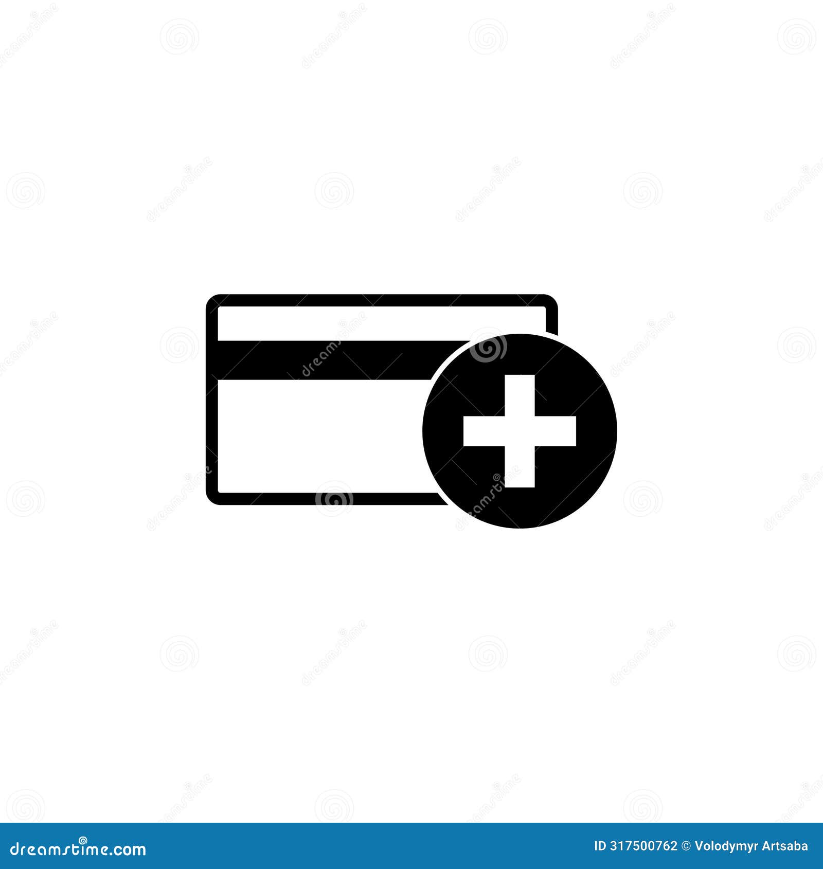 Add Credit Card Flat Vector Icon Stock Vector - Illustration of ...