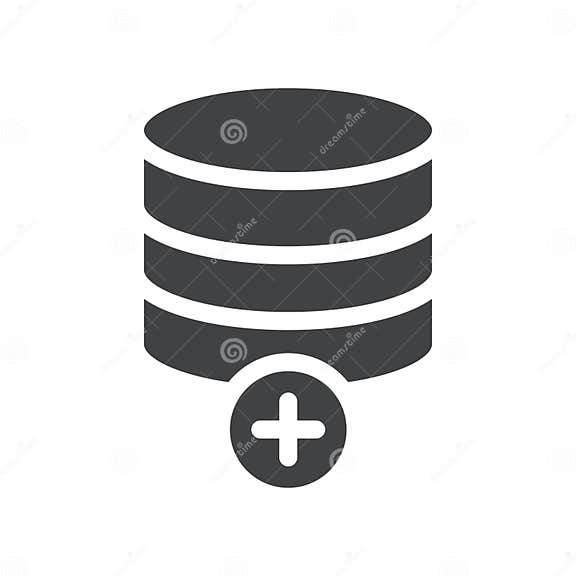 Add Database Icon Simple Vector Symbol Stock Vector - Illustration of simple, tech: 340280170