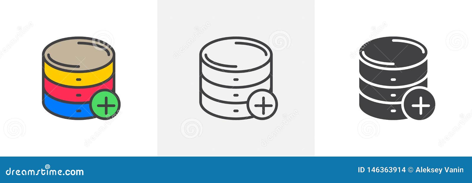 Add database server icon stock vector. Illustration of backup - 146363914