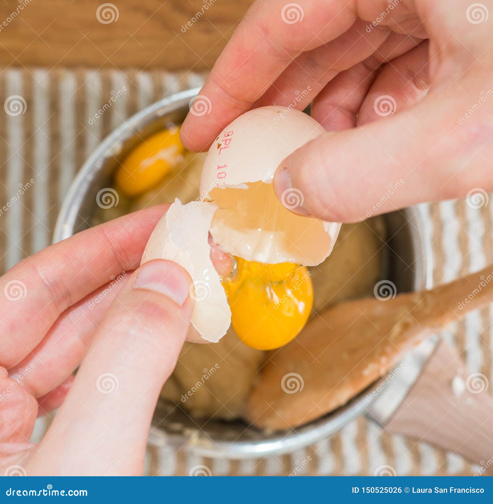Add an egg stock photo. Image of cuisine, cracking, green - 150525026