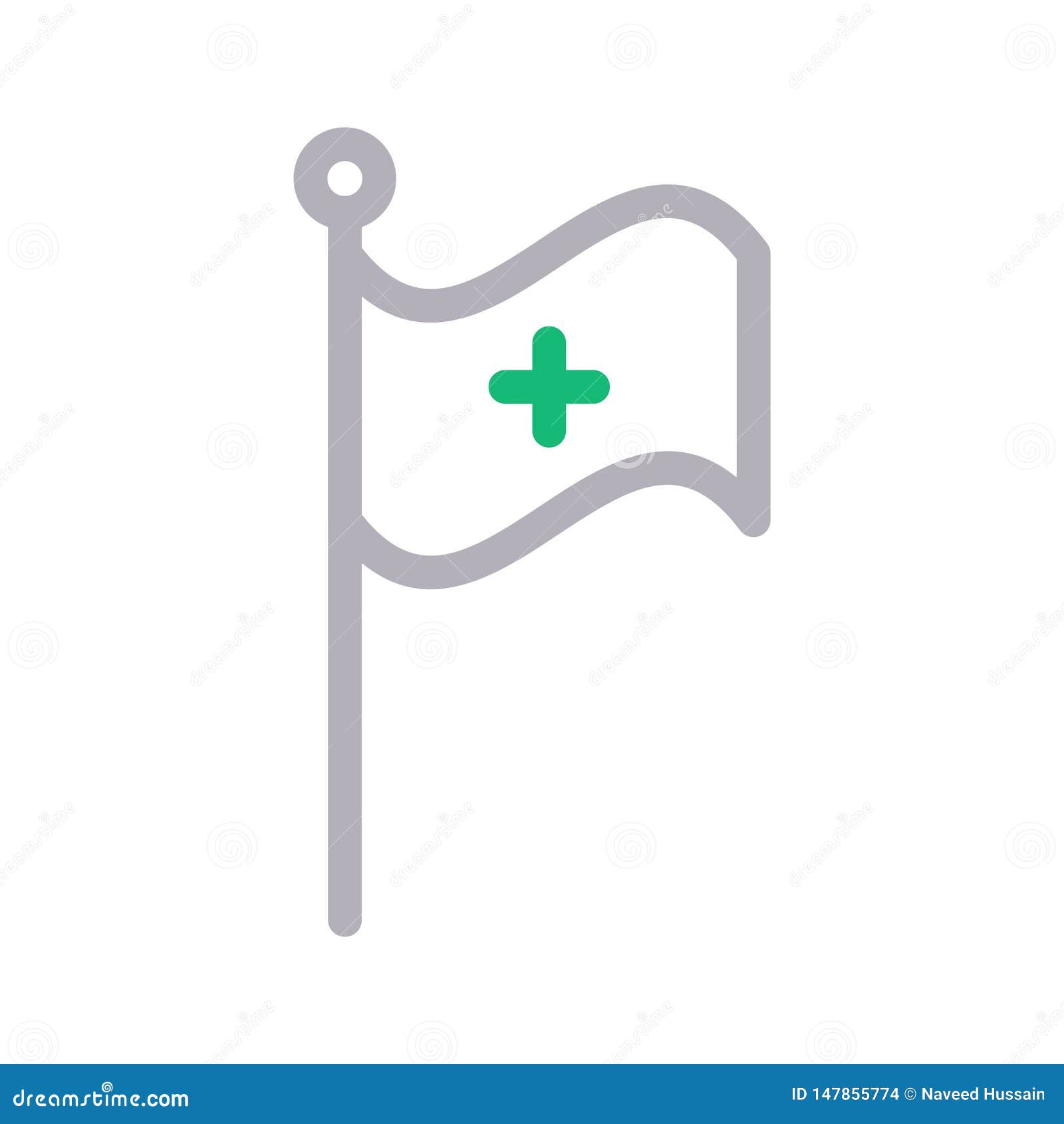 Add Flag Thin Color Line Vector Icon Stock Illustration - Illustration ...