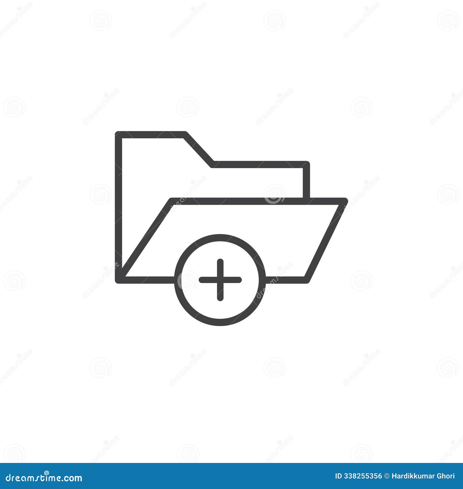 Add Folder Icon Set. New File Vector Symbol. Create New Folder Sign in ...