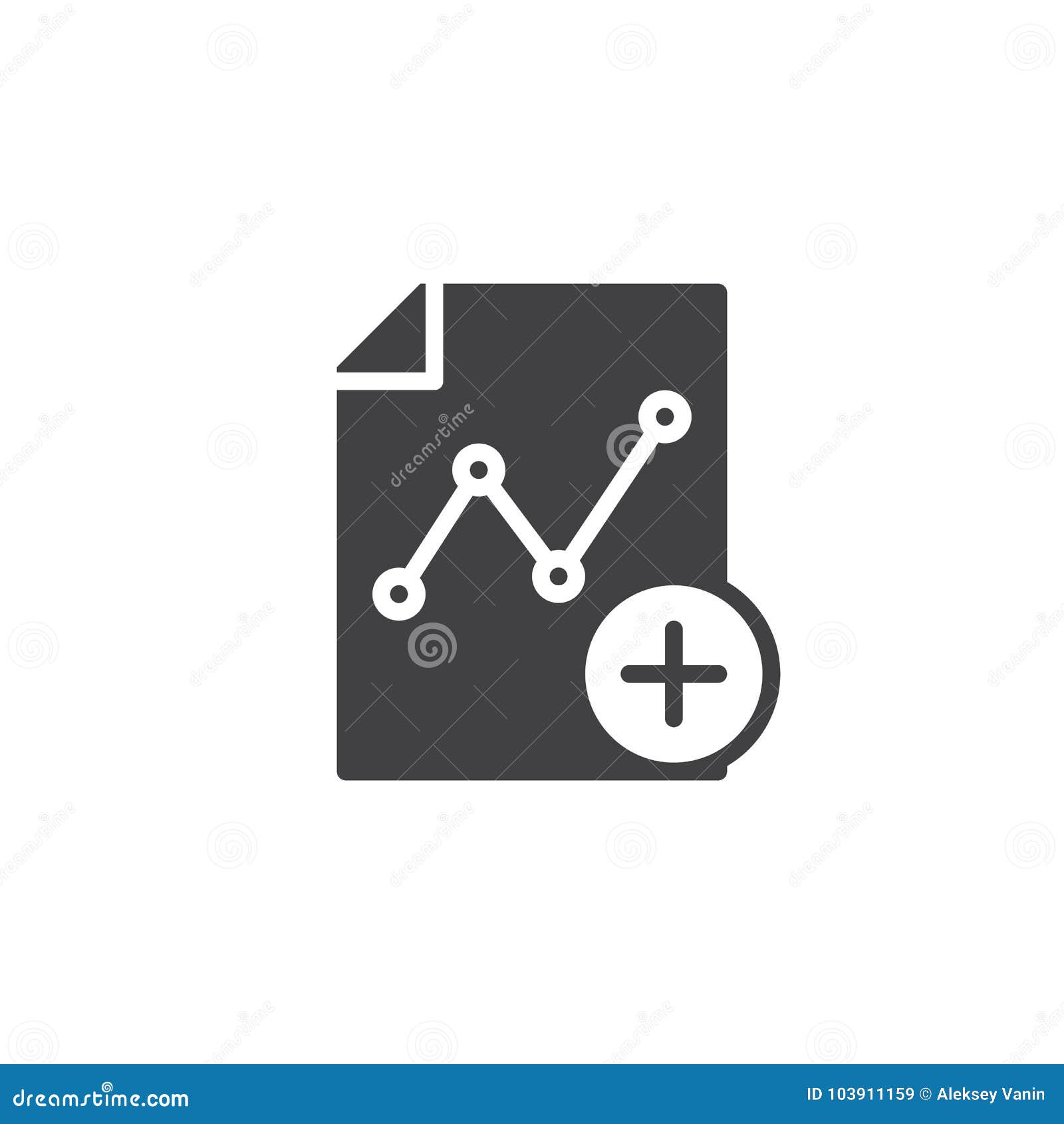 Add graph icon vector stock vector. Illustration of filled - 103911159