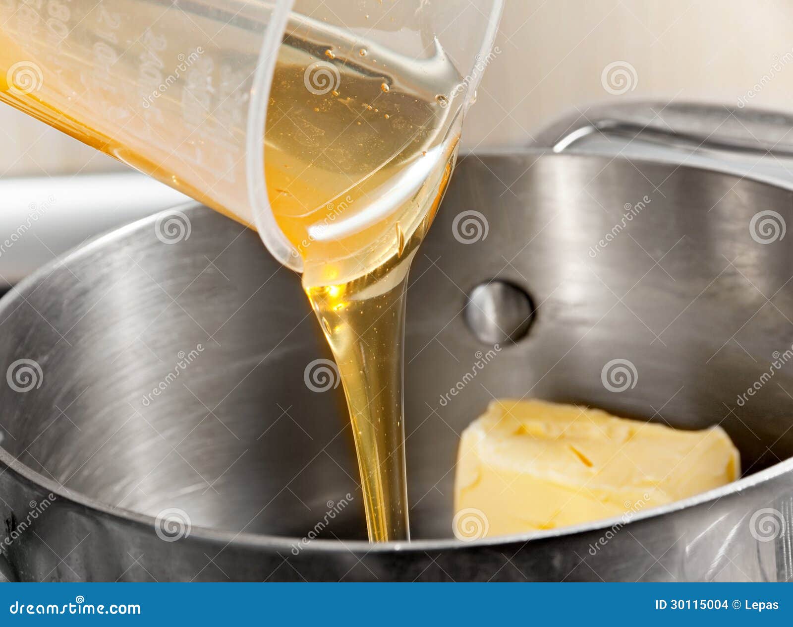 Add honey with butter stock photo. Image of preparing - 30115004
