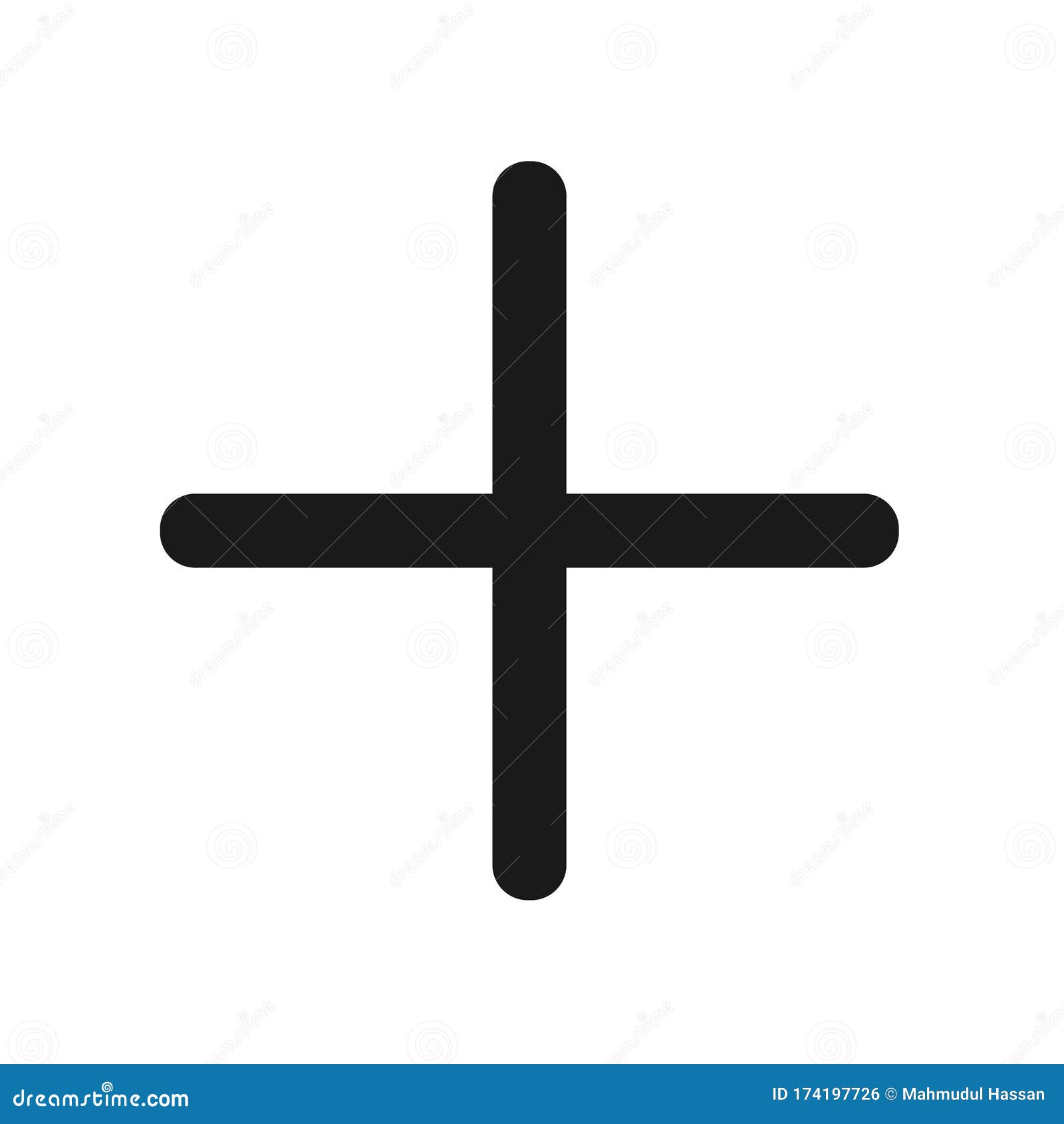 Add Icon, Flat Illustration of Plus, Add Sign Symbol â€“ Vector Stock ...