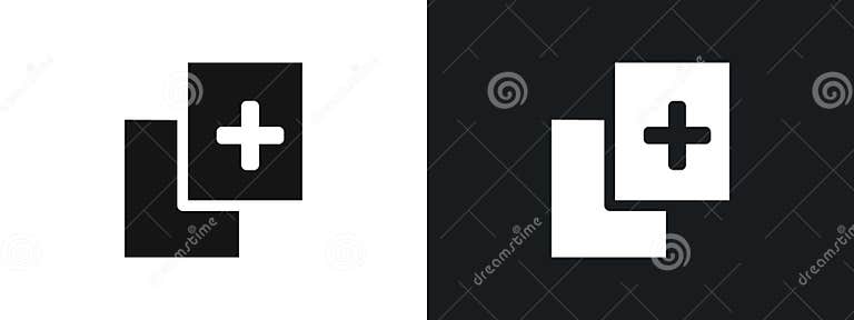 Add Icon Linear Graphics Set Vector in Black Stock Vector ...