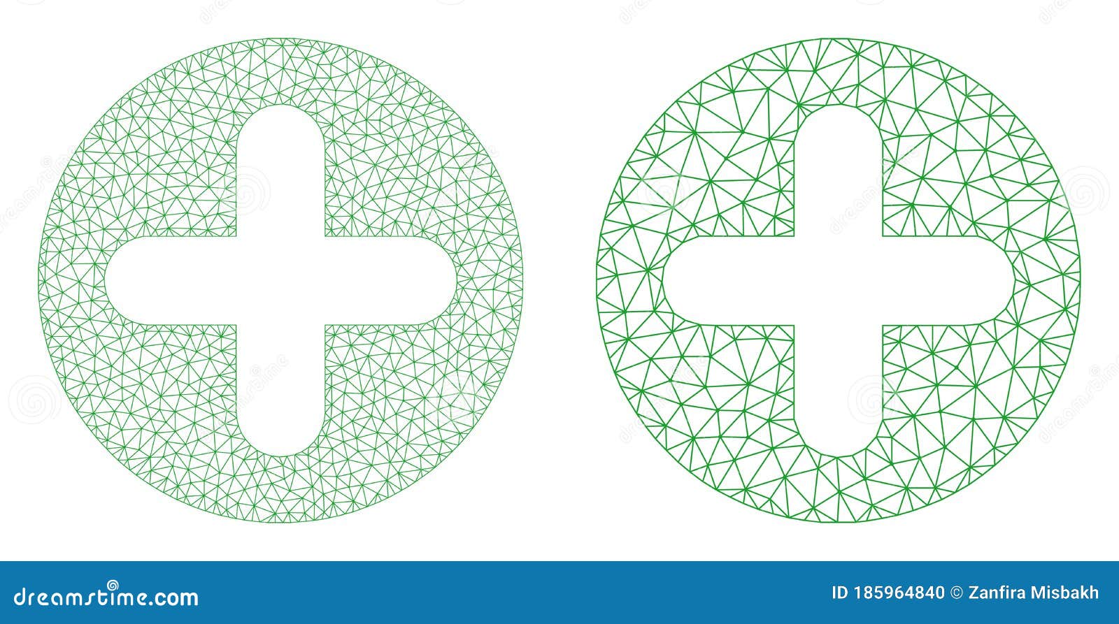 Add Icon - Vector Triangle Mesh Stock Vector - Illustration of contour ...