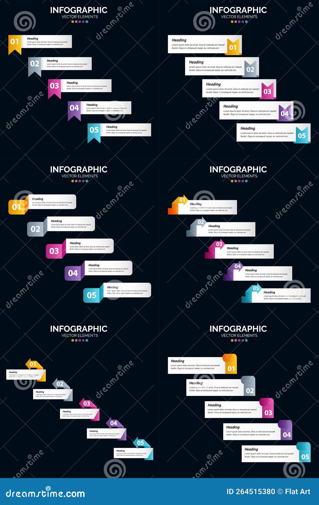 Add Impact To Your Presentation with Vector 6 Infographics Pack and ...