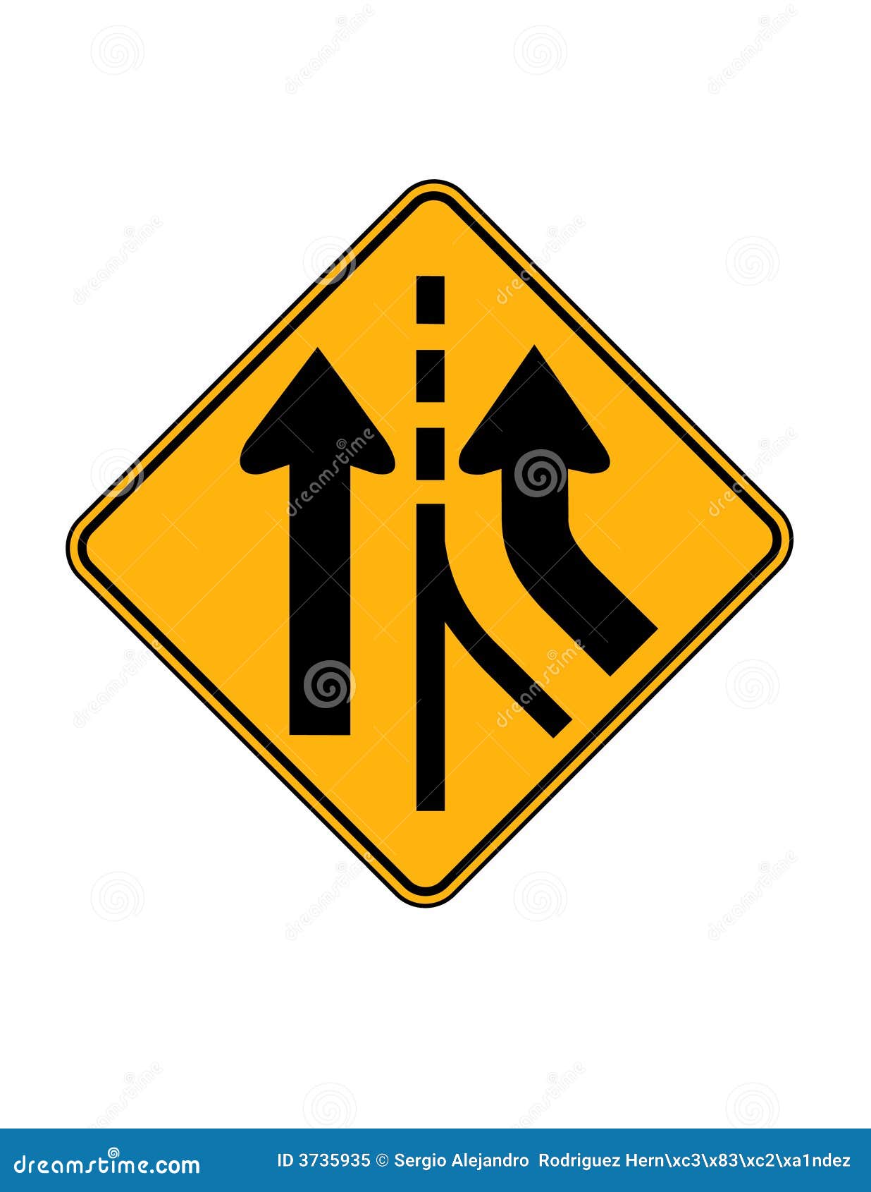 Add lane stock vector. Illustration of road, sign, incorporate - 3735935