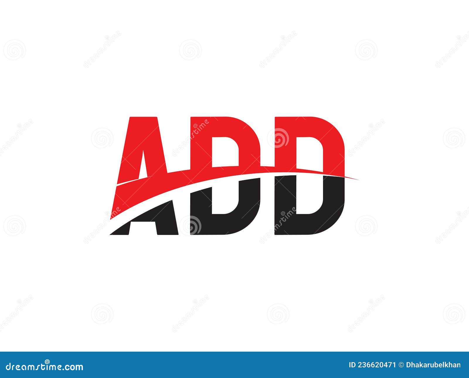 ADD Letter Initial Logo Design Vector Illustration Stock Vector ...