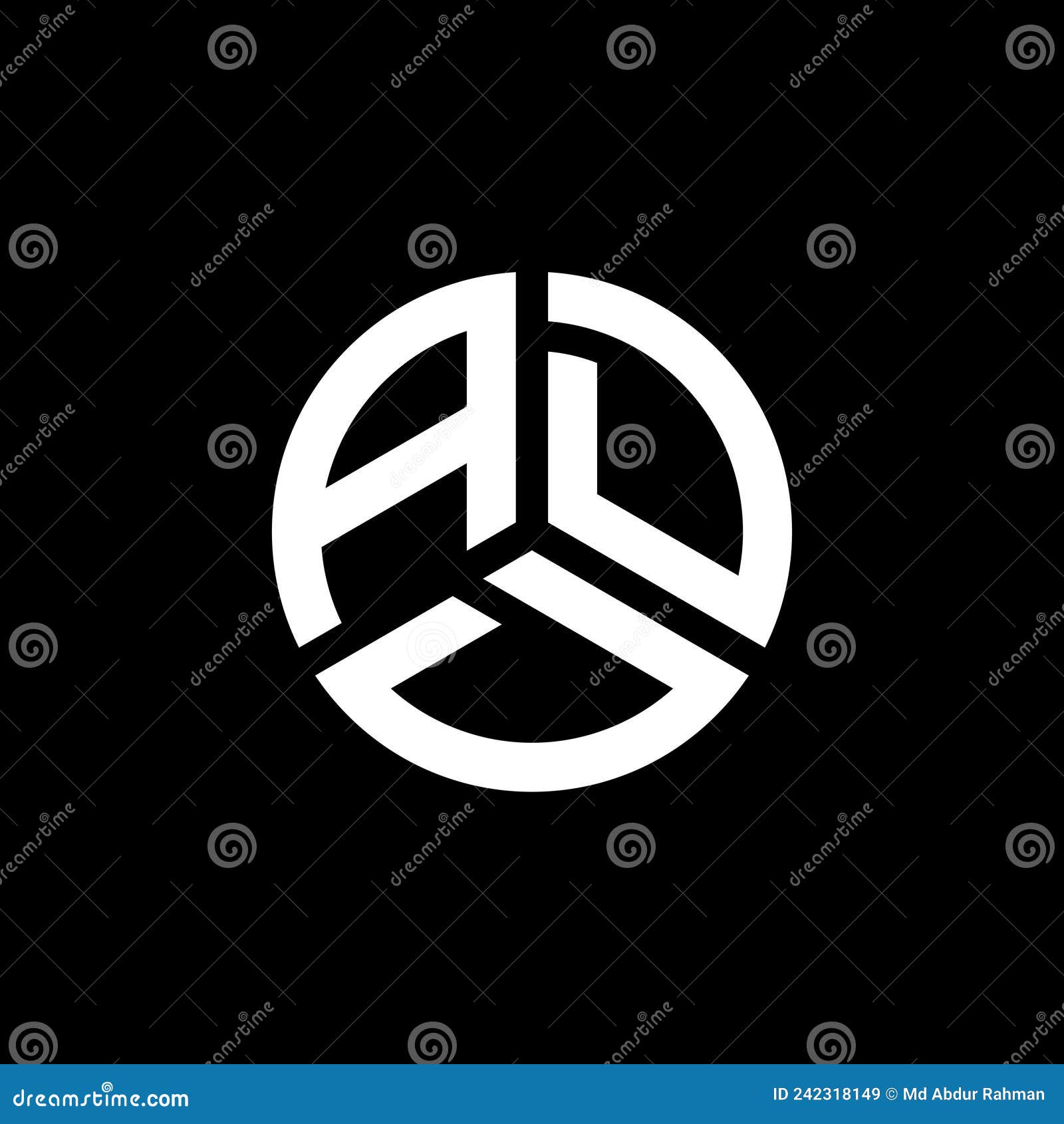 ADD Letter Logo Design on White Background. ADD Creative Initials ...