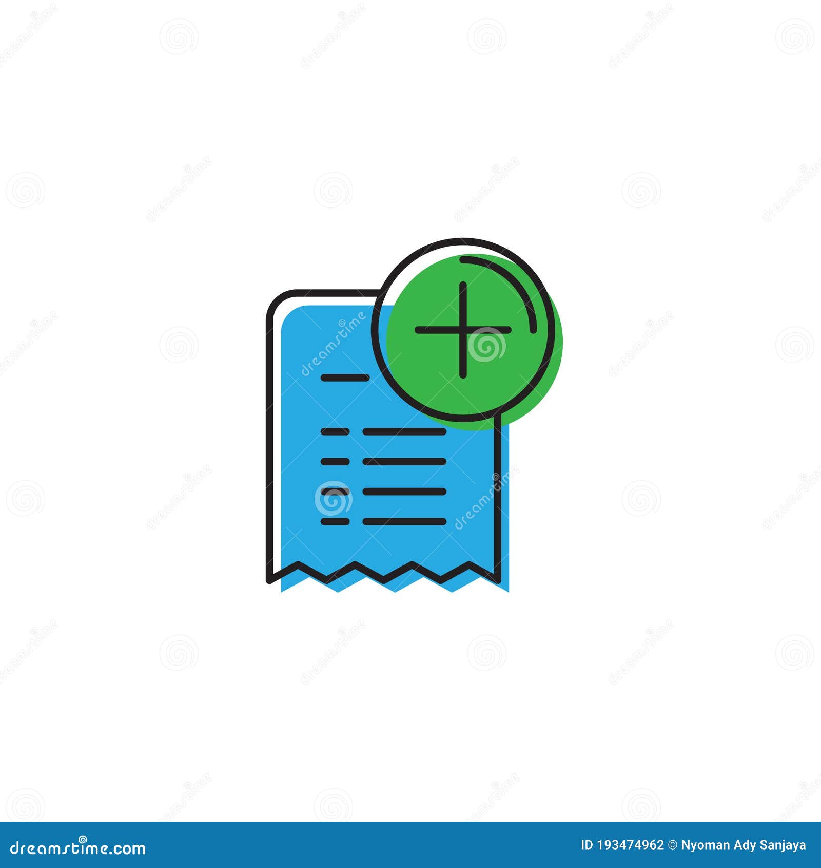 Add List Vector Icon Symbol Isolated on White Background Stock Vector ...