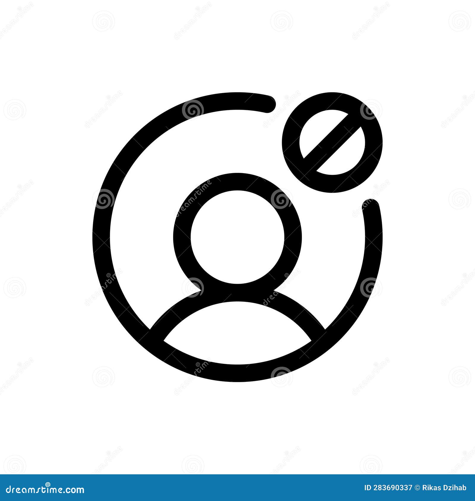 Block Friend Essential Icon Stock Vector - Illustration of connection ...