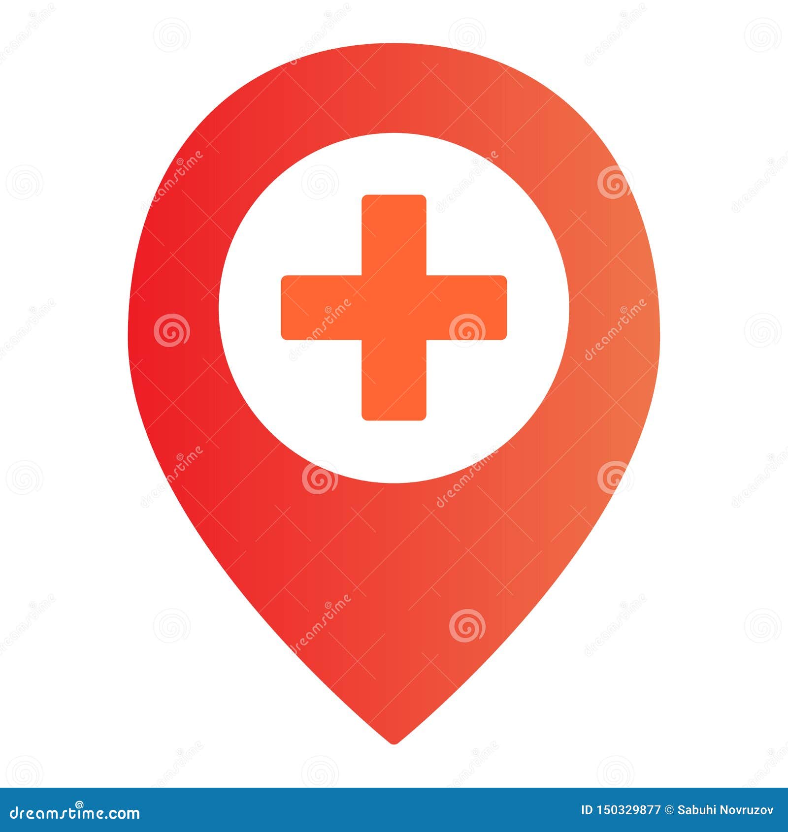 Add Location Flat Icon. Map Pin and Plus Color Icons in Trendy Flat ...