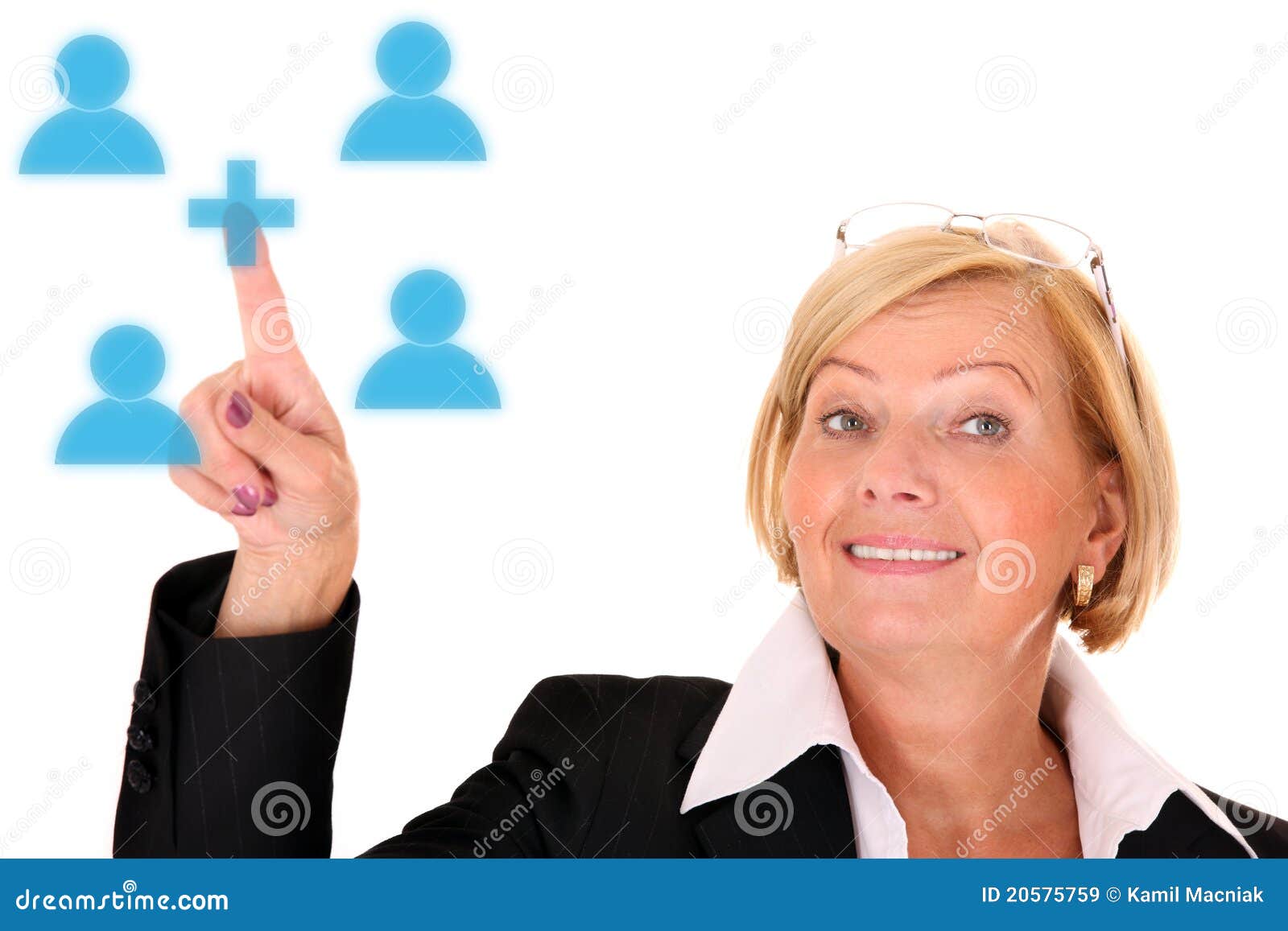 Add me! stock image. Image of modern, girl, beauty, blond - 20575759