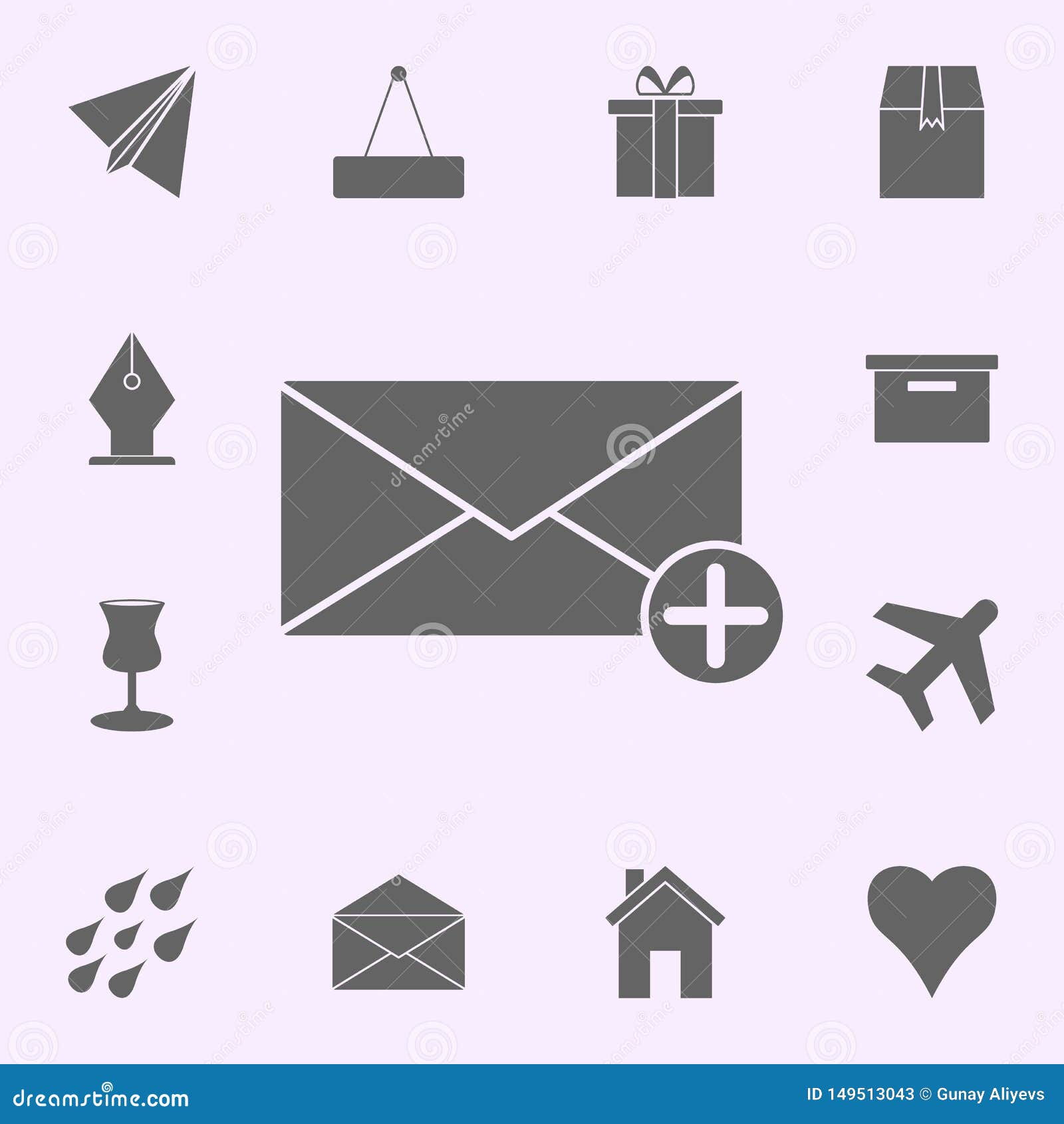 Add a Message Icon. Web Icons Universal Set for Web and Mobile Stock ...