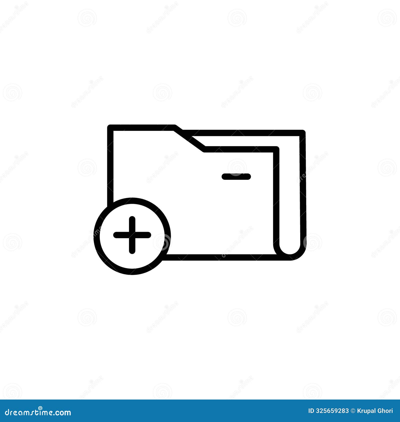 Add New Folder Icon Ideal for Organizing Files Stock Vector ...