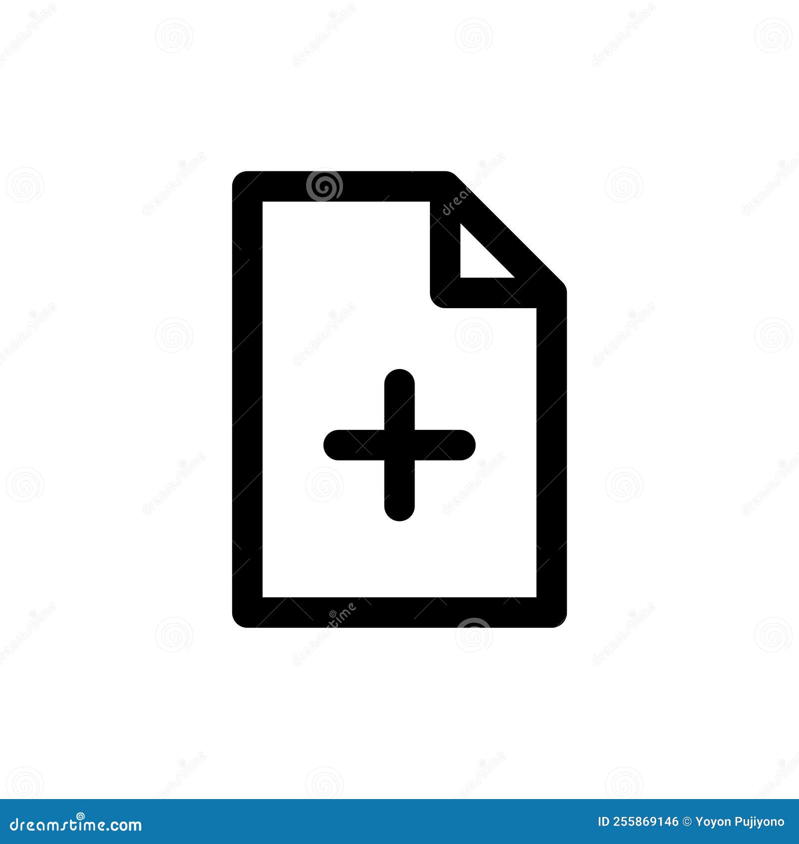 Add new page icon stock vector. Illustration of design - 255869146