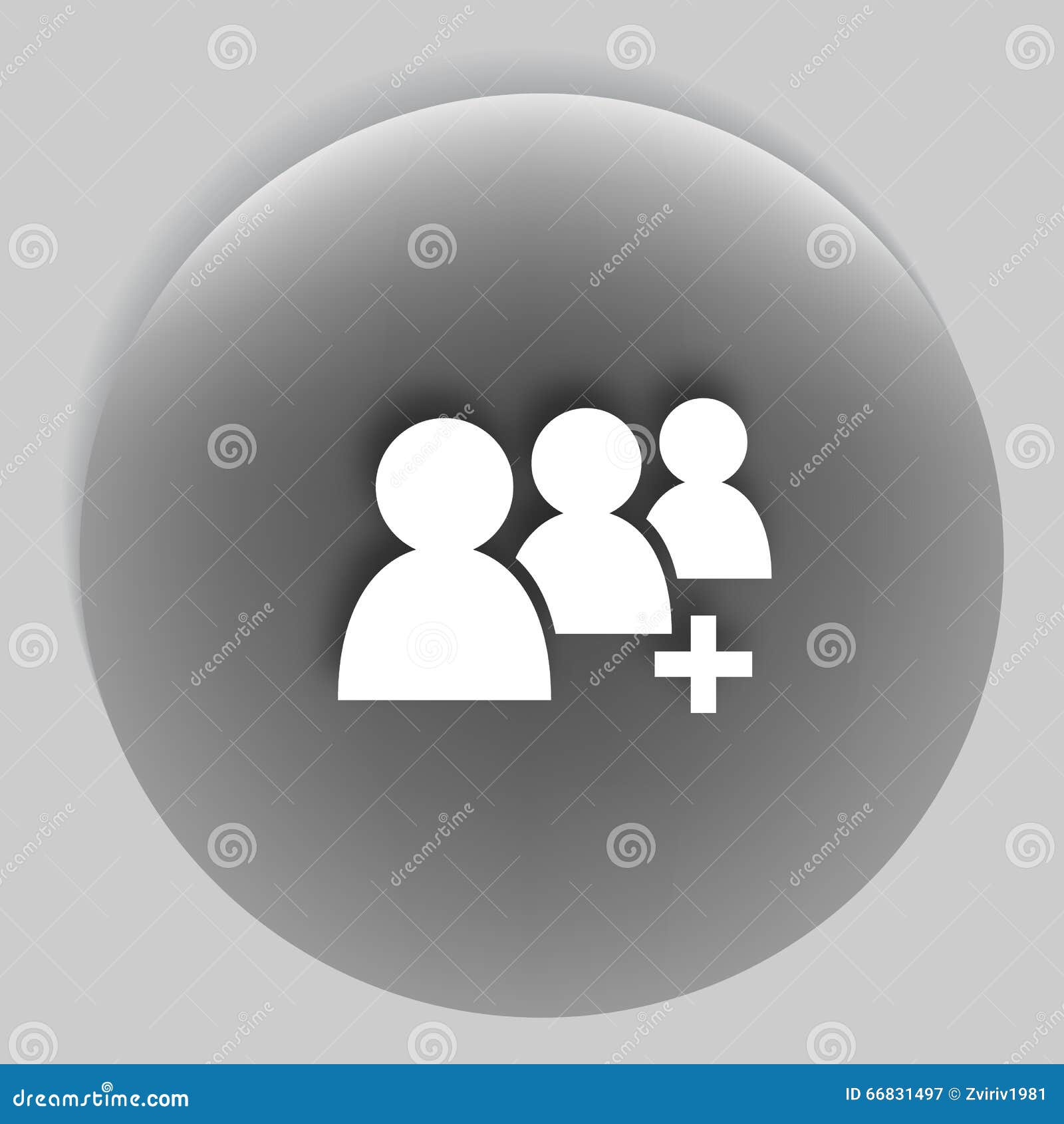 Add New User Account Flat Icon for Apps Stock Illustration ...