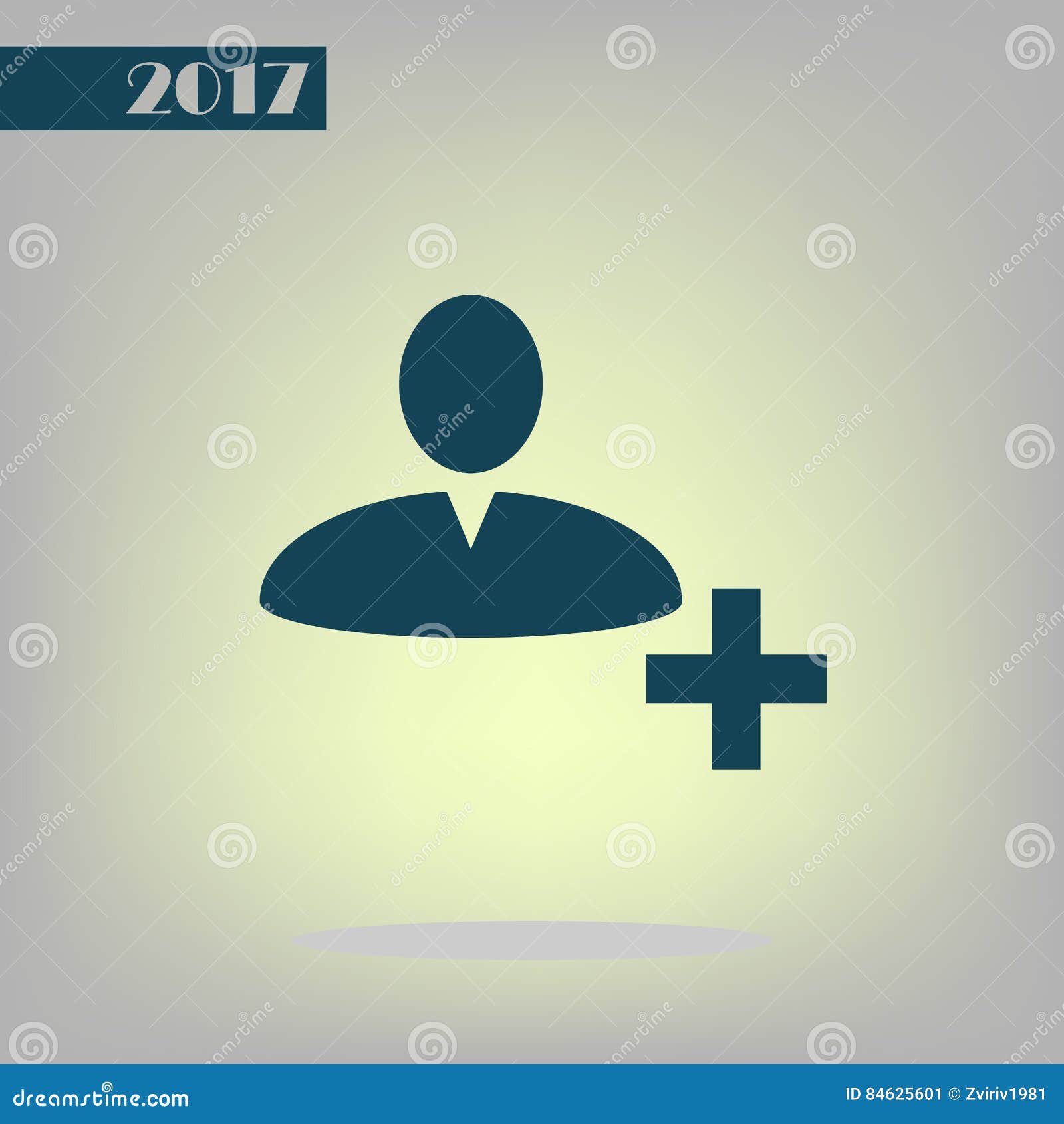 Add New User Account Flat Icon Stock Illustration - Illustration of ...