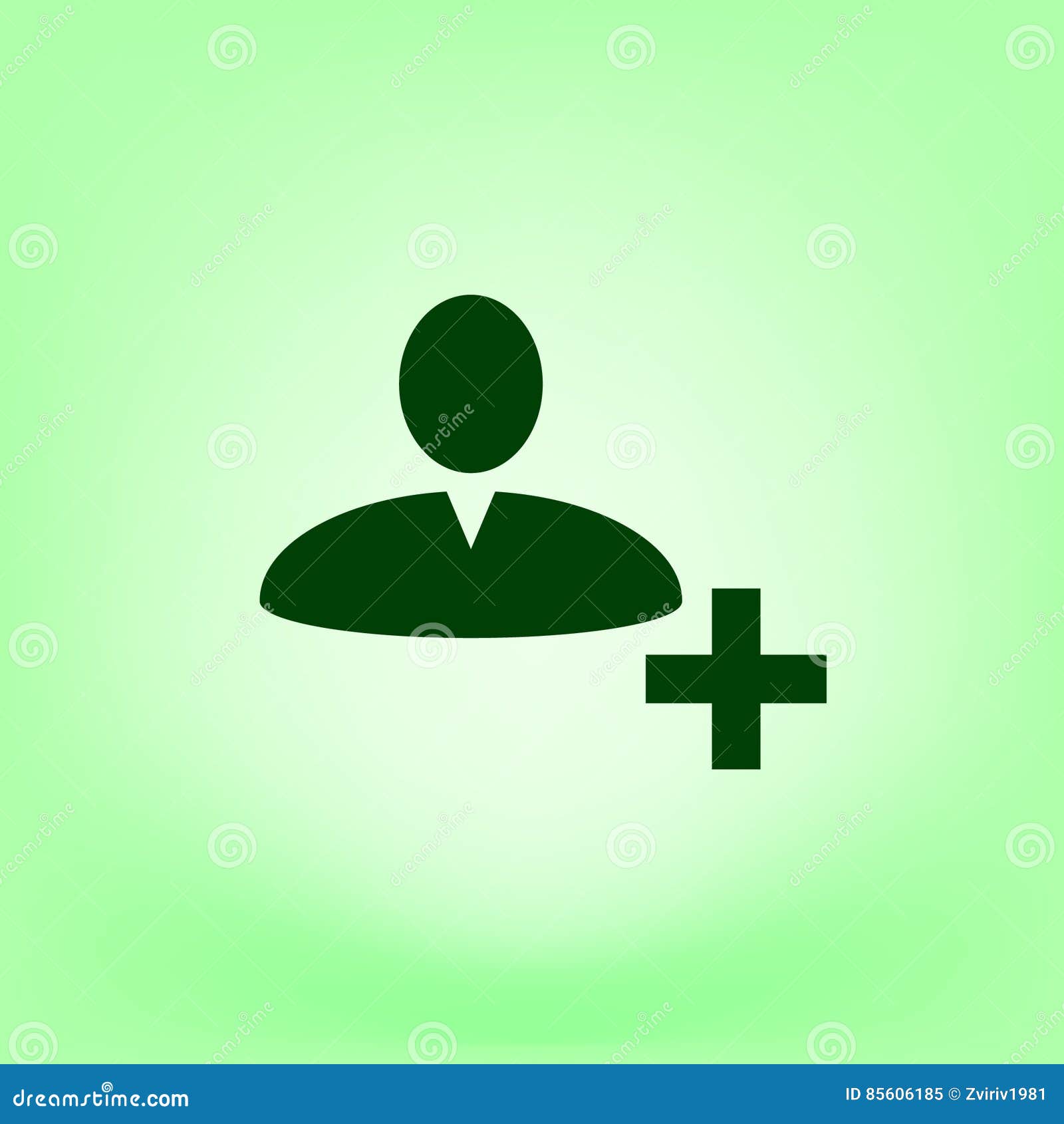 Add New User Account Flat Icon Stock Illustration - Illustration of ...