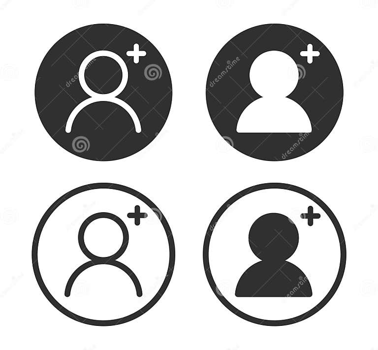 Add a New User Profile Login or Access Authentication Icon. Web Avatar ...