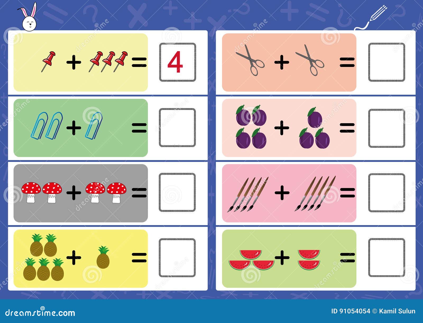 Write The Correct Word The Jumbled Letters Vector Illustration ...