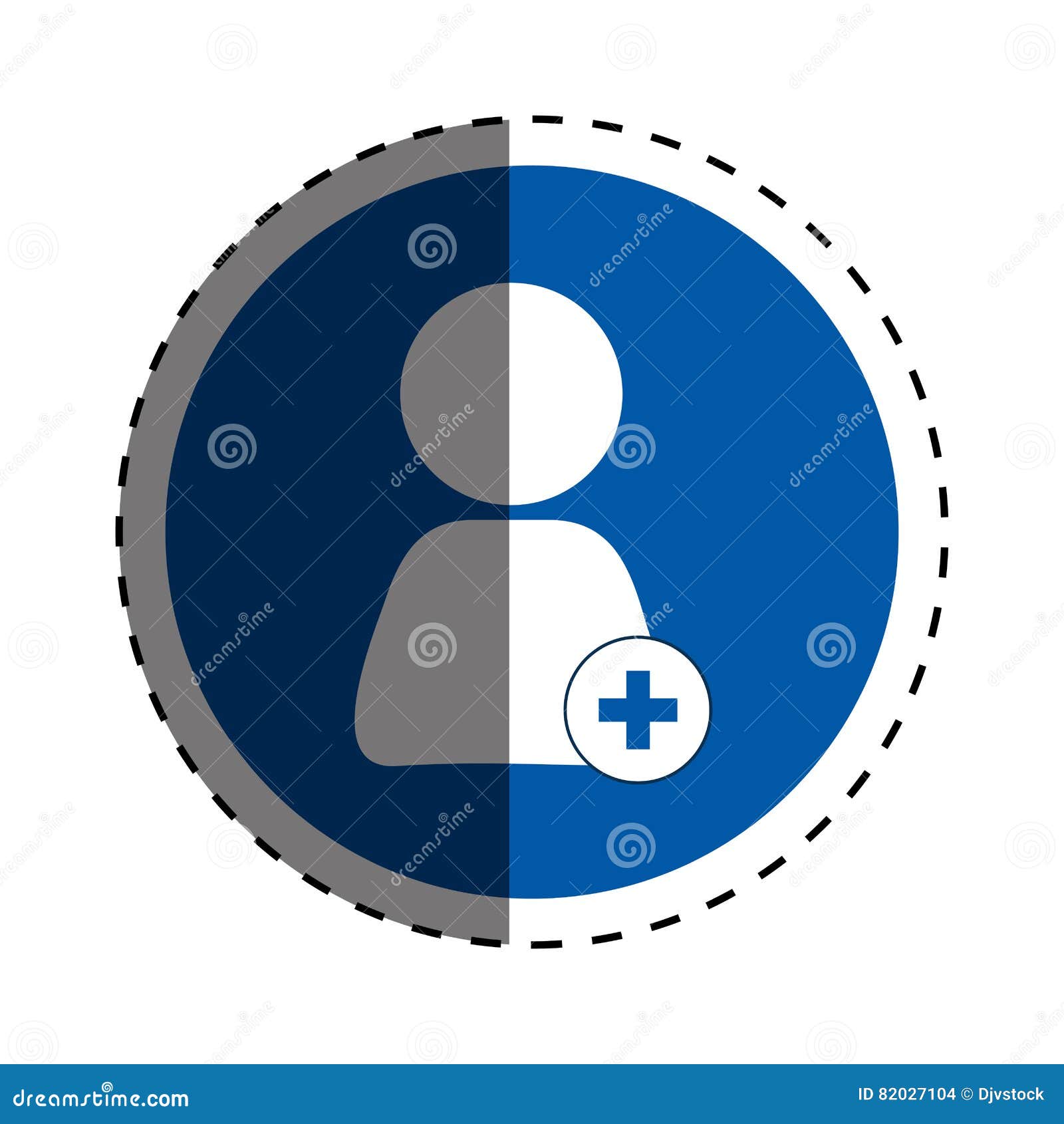 Add people symbol stock vector. Illustration of click - 82027104