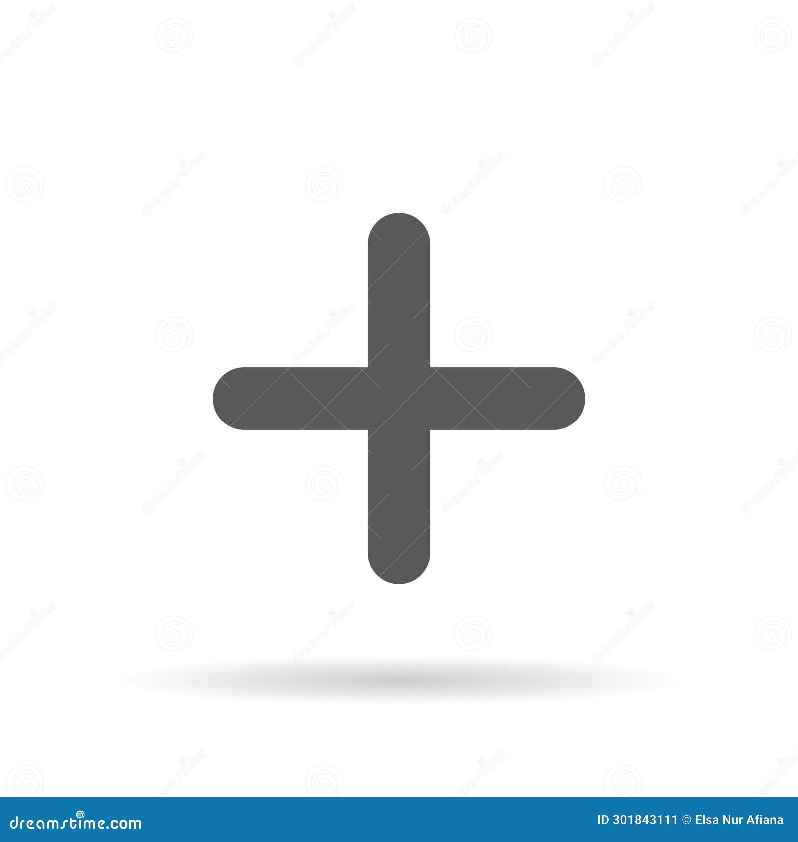 Add Plus Icon Vector Isolated on White Background. Positive Sign Symbol ...