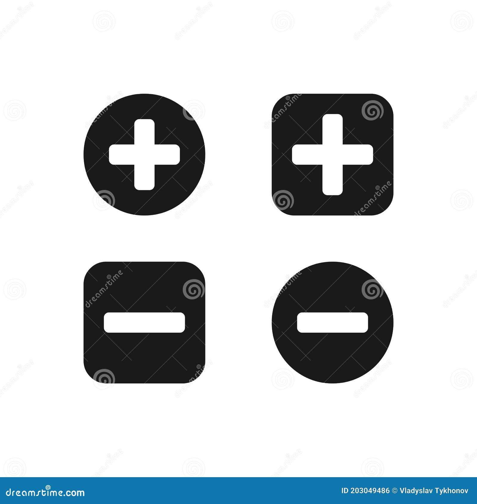 Add, Remove, Delete, Close Icon Set. Plus and Minus Symbol Isolated ... Add, Remove, Delete, Close Icon Set. Plus and Minus Symbol Isolated ...