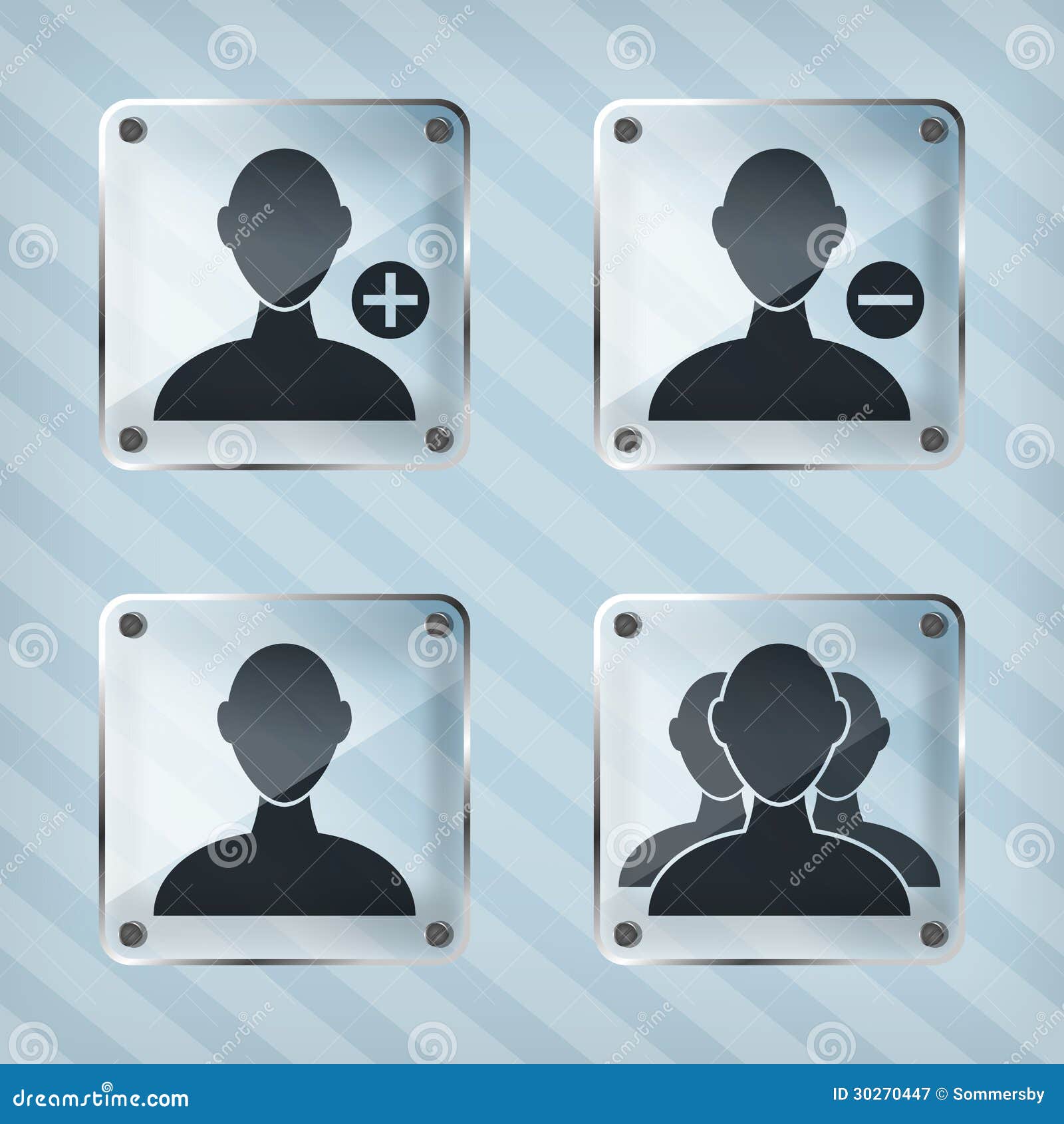 Add, Remove and User Group Icons Stock Vector - Illustration of board ...