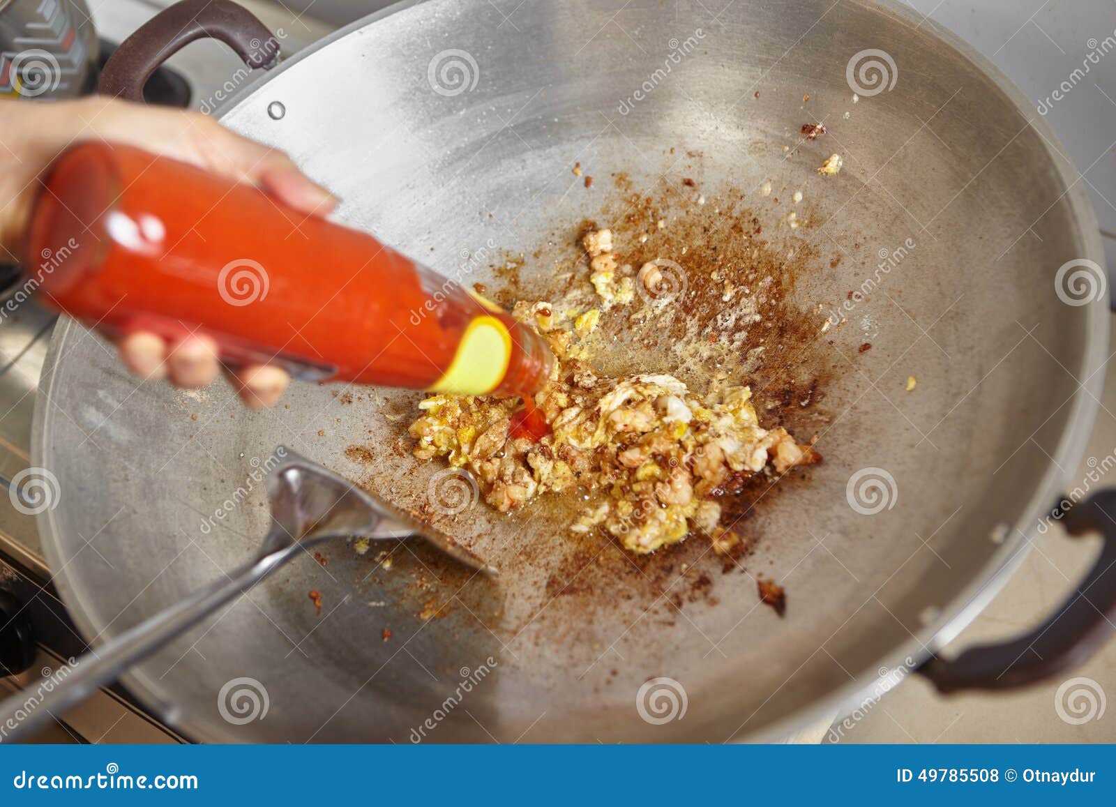 Add sauce stock photo. Image of ingredient, cooking, frying - 49785508