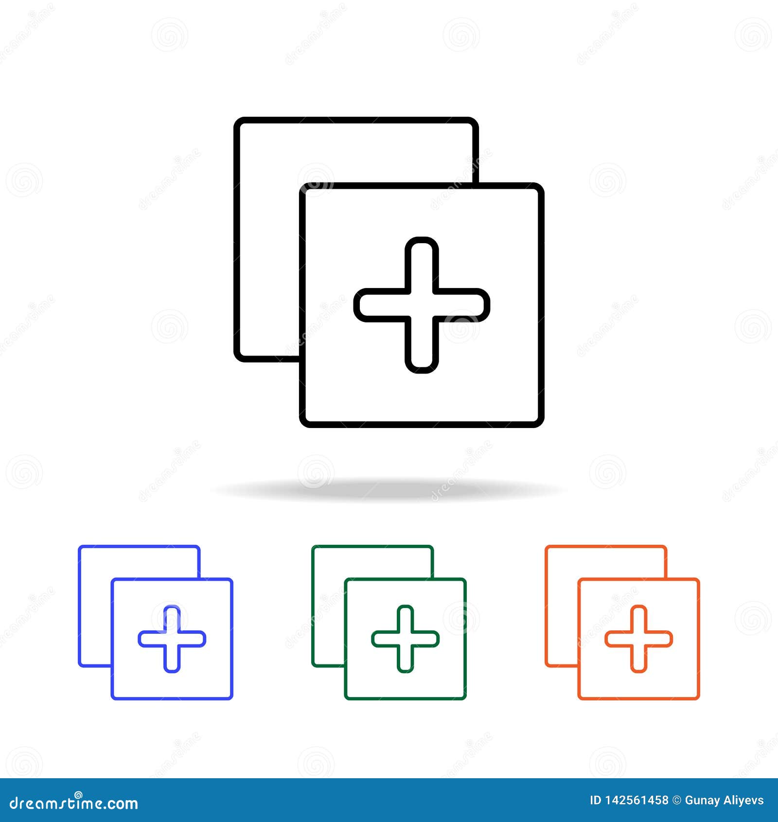 Add-on Sign Icon. Elements of Simple Web Icon in Multi Color. Premium ...