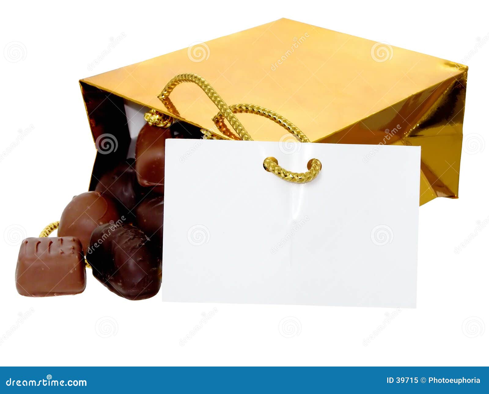 Add Text To this Bag of Chocolates Stock Image - Image of space, gift ...