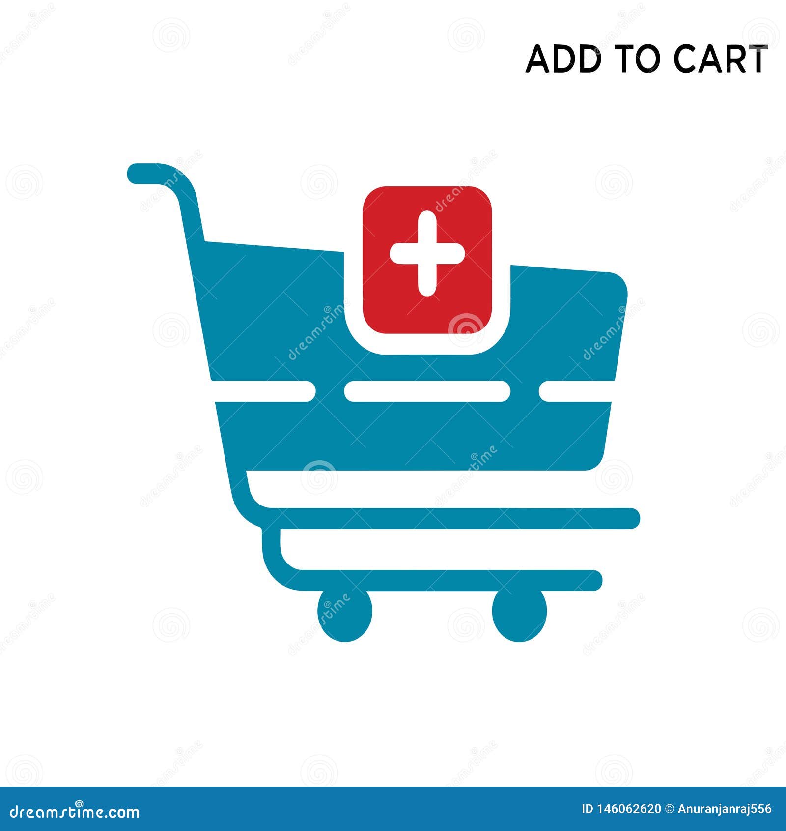 Add to Card stock vector. Illustration of pictogram - 146062620