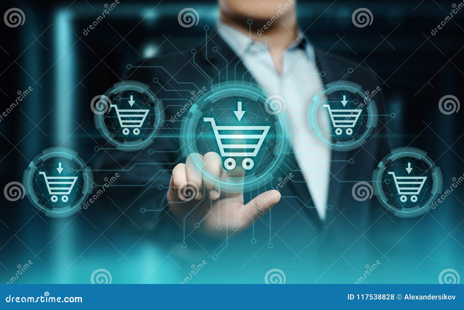 Add To Cart Internet Web Store Buy Online E-Commerce Concept Stock ...