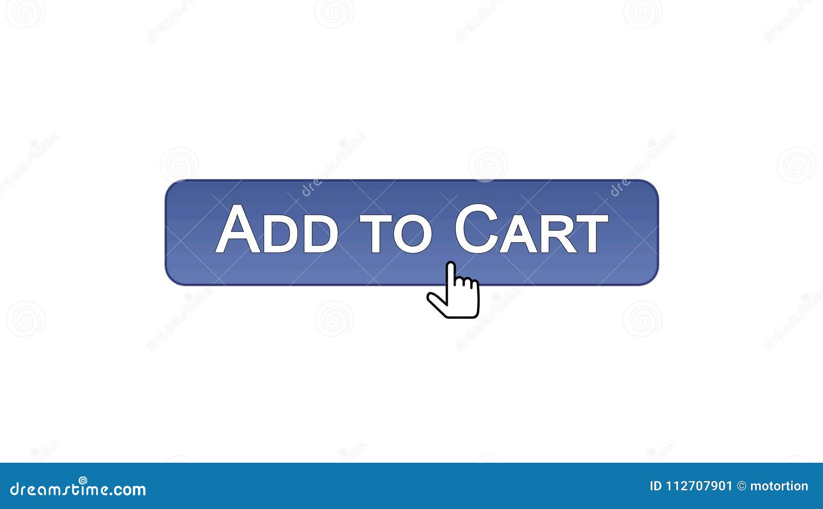 Add To Cart Web Interface Button Clicked with Mouse Cursor, Violet Color Design Stock ...
