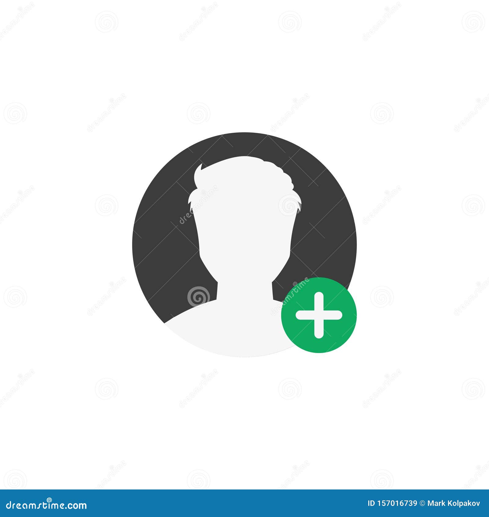 Add User Contact Person Icon, Vector Illustration Stock Illustration ...