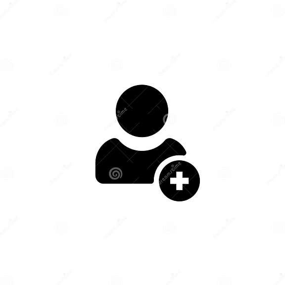 Add User Icon in Black. Designed for Web and Software Interfaces ...