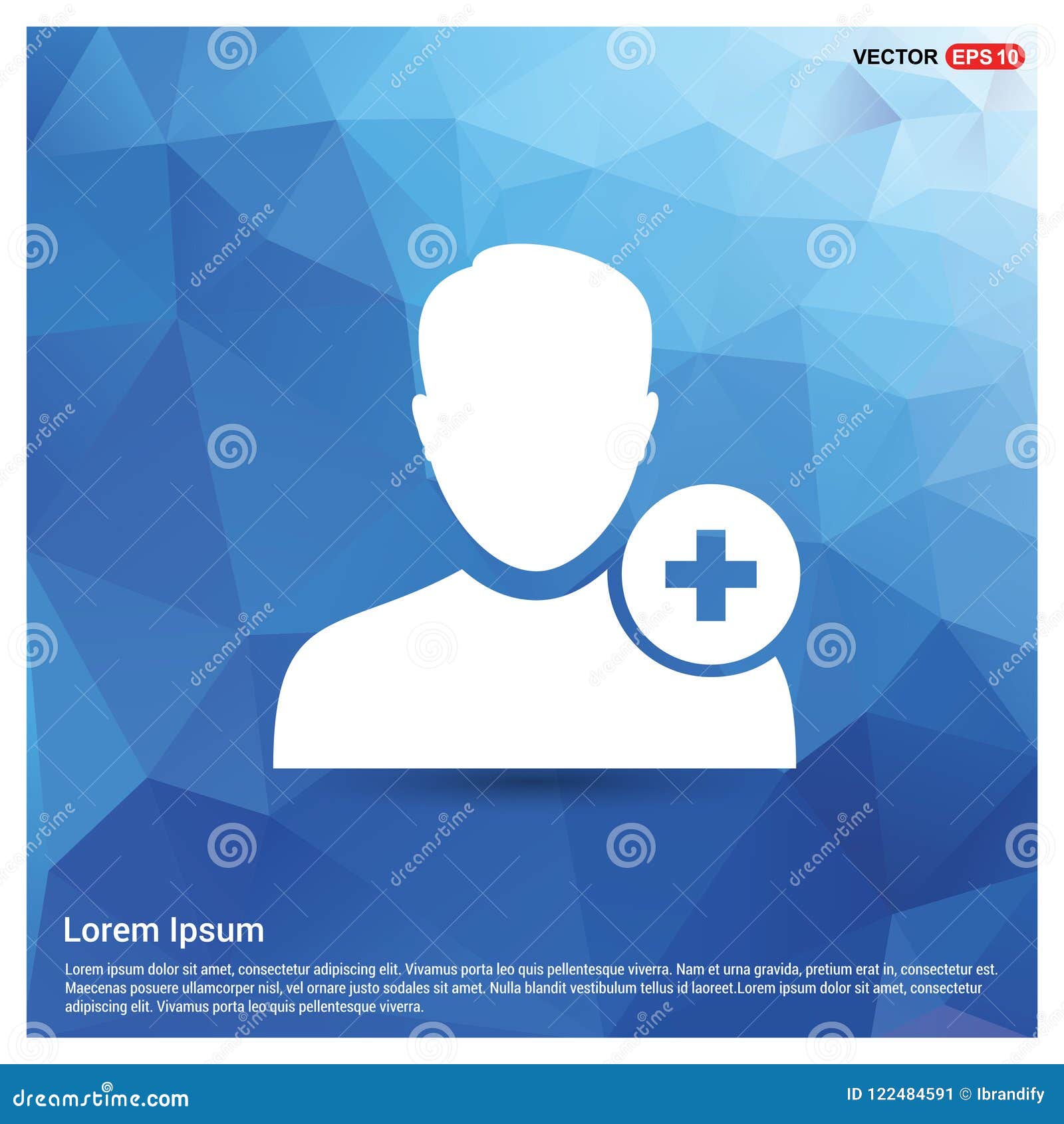 Add User Icon stock vector. Illustration of logo, beautiful - 122484591