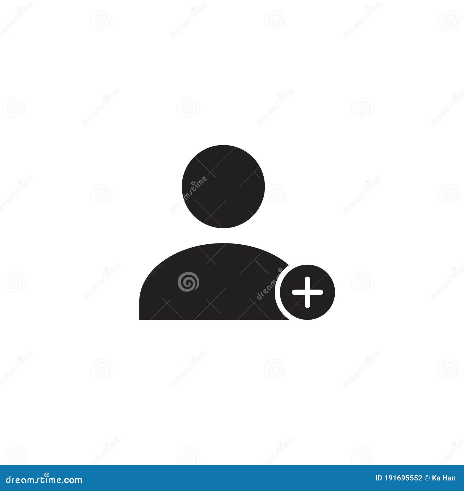 Add User Icon Vector in Trendy Style Isolated on White Background Stock ...
