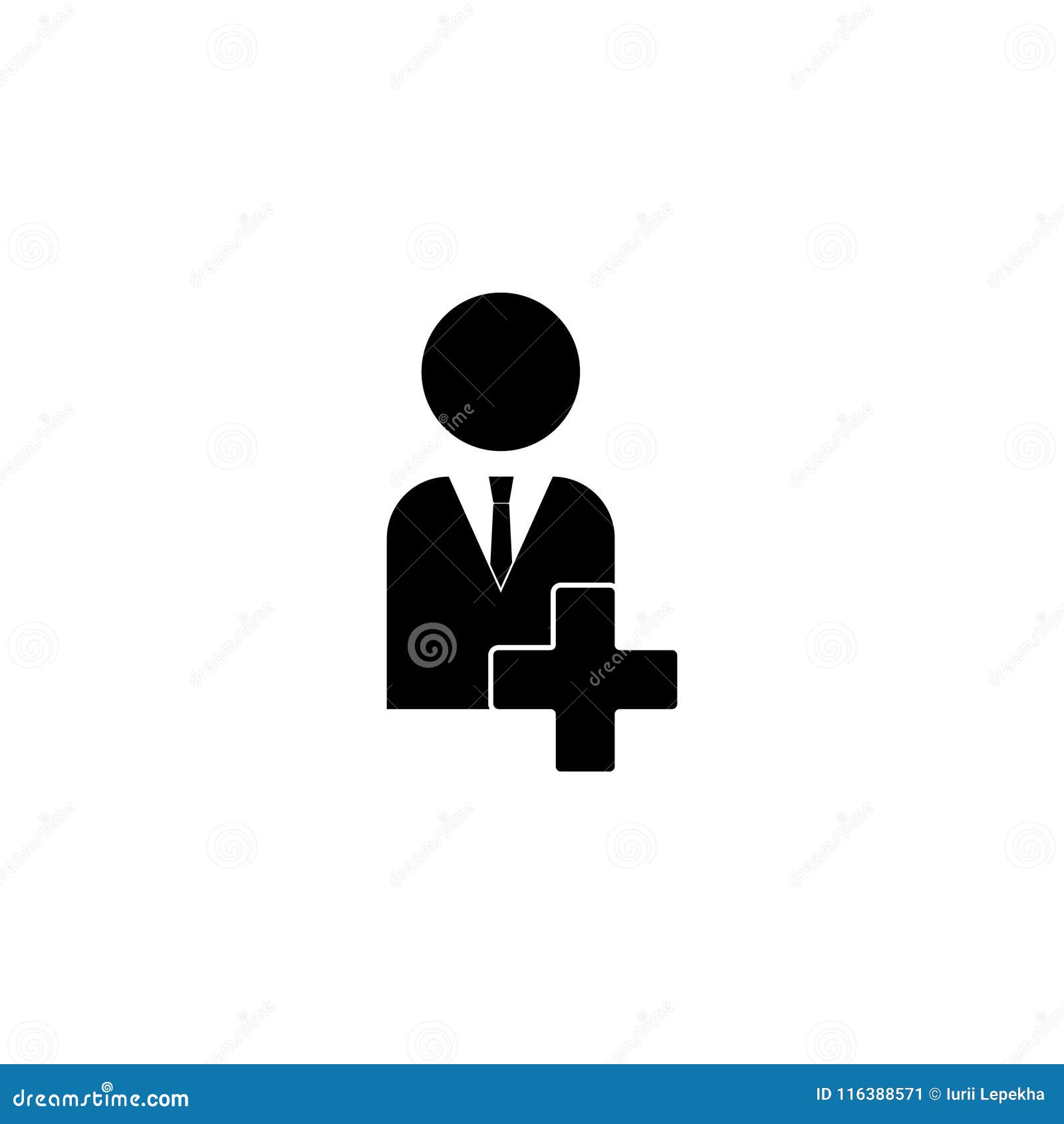 Add a user. User`s logo stock illustration. Illustration of person ...