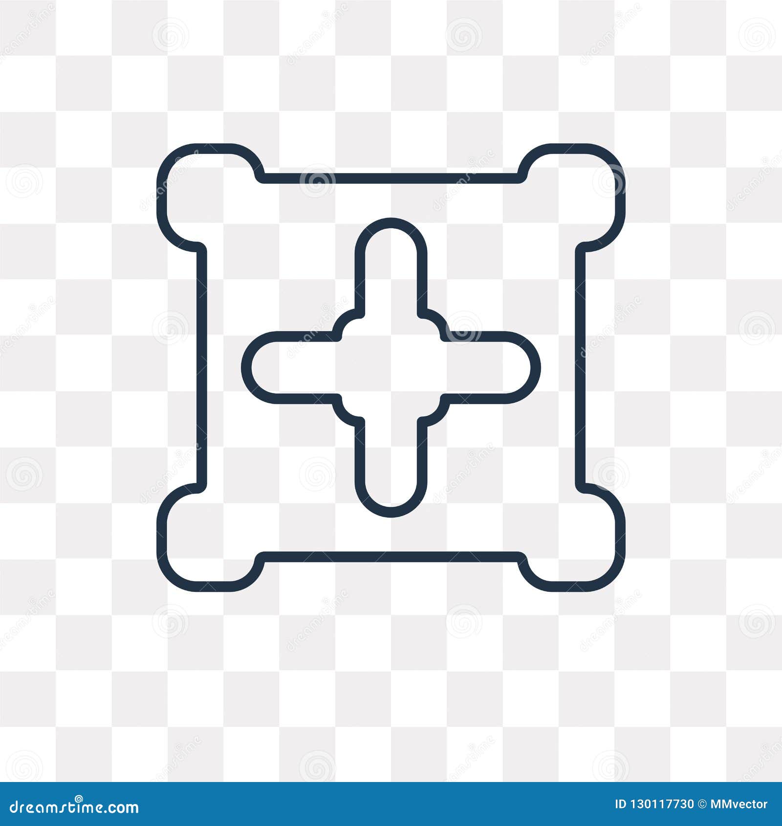 Add Vector Icon Isolated on Transparent Background, Linear Add T Stock ...