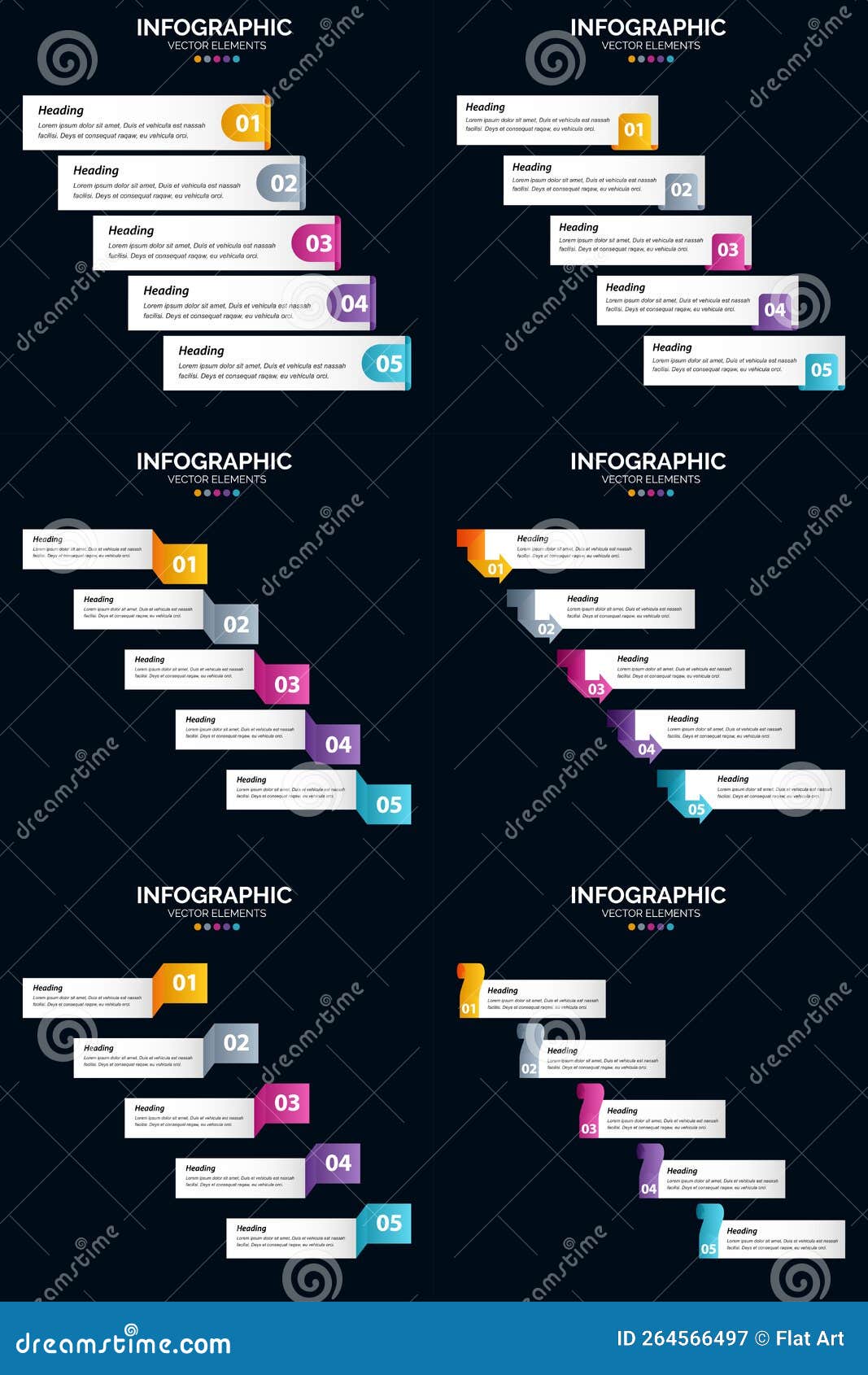 Add Visual Interest To Your Presentation with Vector Infographics Stock ...
